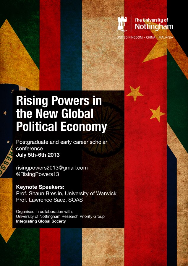 Rising Powers in the New Political Economy Conference at Nottingham ...
